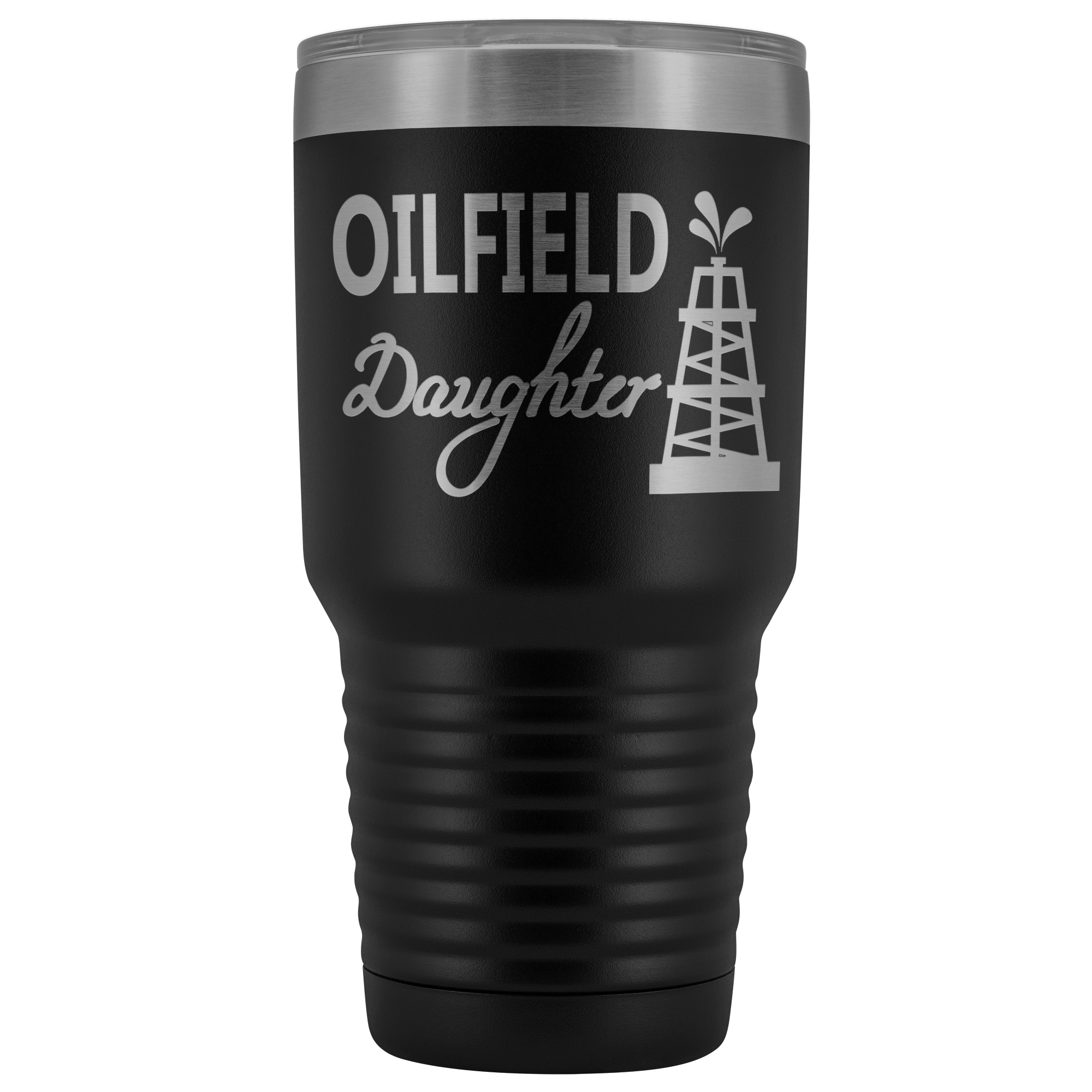 Oilfield Daughter - Oil Rig 30oz Tumbler – Blue Collar Pride